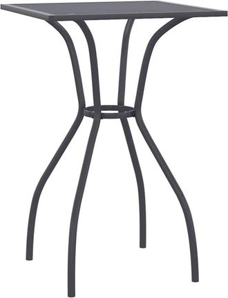 vidaXL Gartentisch Anthrazit 50x50x72 cm Stahlgitter - Vidaxl
