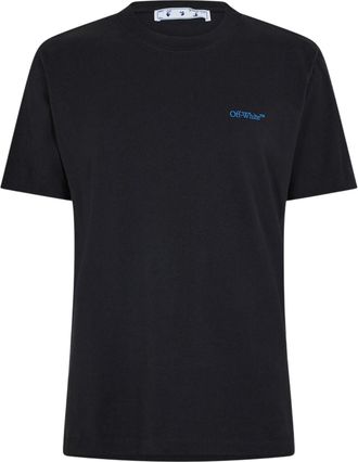 Off-white Off White - T-Shirt f&uuml;r Herren, Baumwolle, Regul&auml;r (Schwarz/Blau)