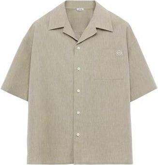 Loewe Chemise manches courtes en laine et coton