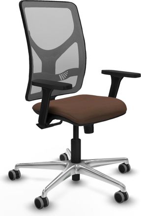 Piqueras y Crespo Ergonomischer Stuhl aus Netzstoff mit 3D-Armlehnen, h&ouml;henverstellbare Lendenwirbelst&uuml;tze. Ausgestattet mit 3 Positionen und Schneideschaum. Mit Rollen