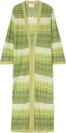 MC2 Saint Barth Femme, Pulls, Vert, Taille: 40 FR Tonia Long Cardigan