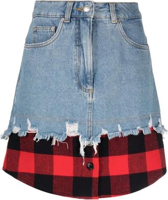 Moschino Femme, Jupes, Bleu, Taille: 36 FR 4281 Jupe
