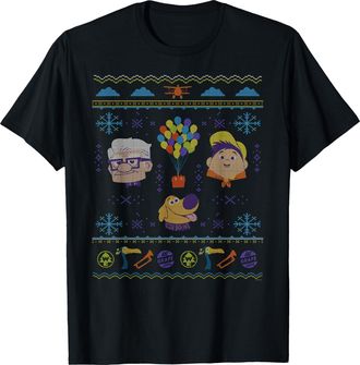 Pixar Disney PIXAR Up Ugly Christmas Sweater Holiday T-Shirt