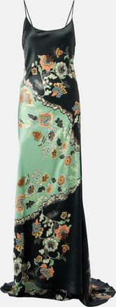 Roberto Cavalli Slipdress aus Seidensatin