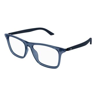 Montblanc Montblanc, Homme, Accessoires, Bleu, Taille: 55 MM Lunettes &Eacute;l&eacute;gantes