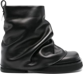 The Attico Femme, Chaussures, Noir, Taille: 38 EU Mini Robin Combat Boot