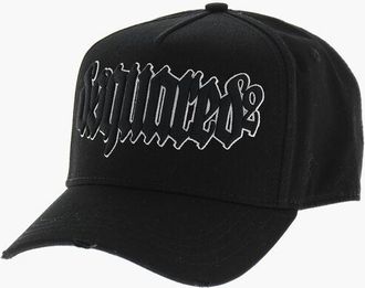 Dsquared2 Solid Color Baseball Cap THE TWINS MADE IT HOT with Embossed size One