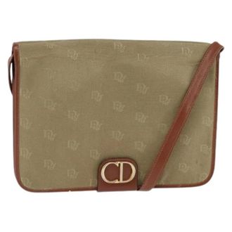 Dior Sac bandouli&egrave;re en nylon Pre-owned - Femme - Pre-owned - Beige - Taille: ONE Size