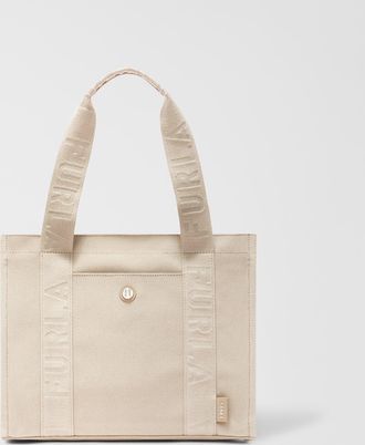 Furla Duna Tote-bag M Naturale Beige Canvasstoff Damen