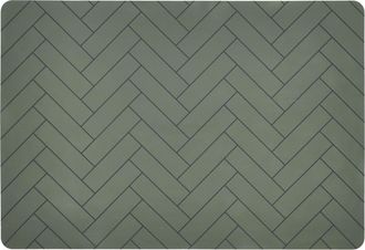 S&ouml;dahl Tiles Tischset Abwaschbar aus Silikon, Stilvolles & Praktisches Platzset, Tischunterlage Esstisch im Fischgr&auml;t-Design (NB: 1 St&uuml;ck), D&auml;nisches Design,