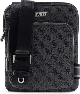Guess sac &agrave; &eacute;paule bandouli&egrave;re Boston Crossbody Flat Black gris fonc&eacute;