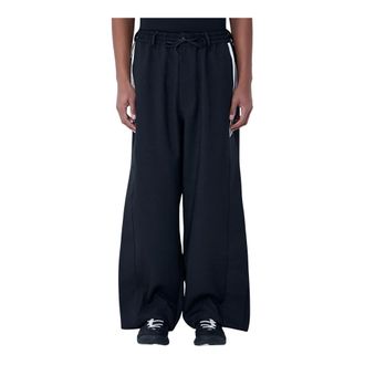 Yohji Yamamoto Homme, Sport, Noir, Taille: L Pantalon Large &agrave; Cordon de Serrage