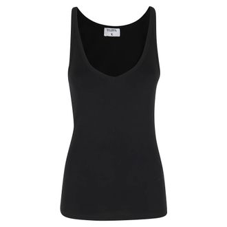 Filippa K Femme, Tops, Noir, Taille: 38 FR V Neck Tank