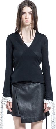 Ann Demeulemeester Fro Wrap Knit Cardigan