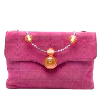 Chanel Sac bandouli&egrave;re en daim Pre-owned - Femme - Pre-owned - Rose - Taille: ONE Size