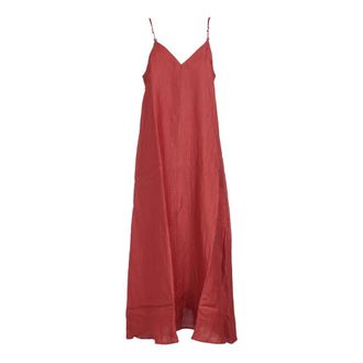 ottod'Ame Femme, Robes, Rose, Taille: 36 FR Longue Robe &agrave; Bretelles