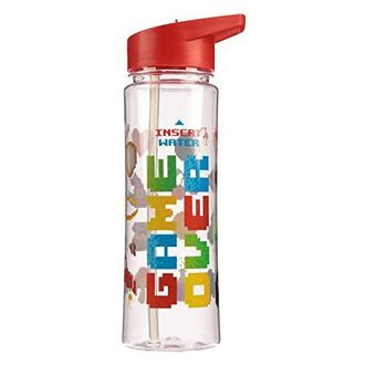 Puckator Bouteille dEau Gourde 500ml Game Over - Jeu Video, Unique