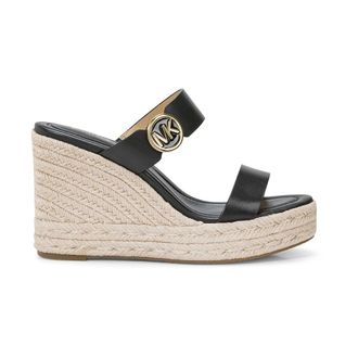 Michael Kors Femme, Chaussures, Noir, Taille: 38 EU Sandales compens&eacute;es Lucinda