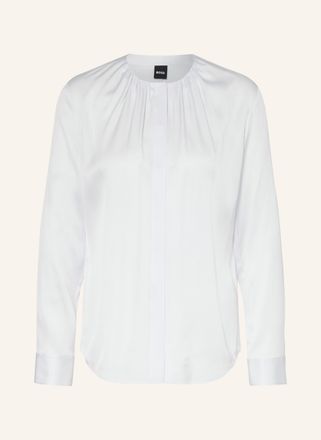 HUGO BOSS Seidenbluse Banorah blau