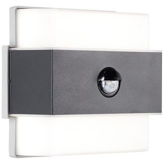 Brilliant Lampe, Archie LED Au&szlig;enwandleuchte Bewegungsmelder anthrazit, Metall/Kunststoff, 1x 7.5W LED integriert, (650lm, 4000K), A