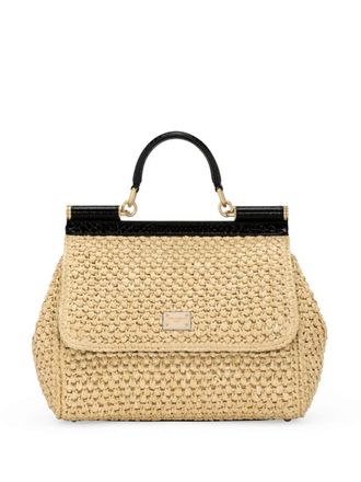 Dolce & Gabbana grand sac à main Sicily - Tons neutres