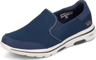 Skechers Mens Gowalk 5 Apprize-Double Gore Slip on Performance Walking Shoe Sneaker, Navy 2, 12 Wide