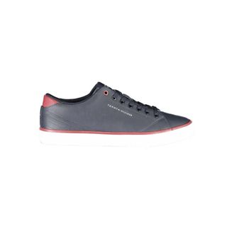 Tommy Hilfiger Blaue Polyester-Sneaker mit Kontrastdetails - - Shoes - Herren - Blau - 48 EU
