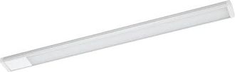 Eglo Luminaire de dessous darmoire &agrave; LED Repilado, lampe de cuisine en plastique blanc argent&eacute; avec interrupteur &agrave; bascule, blanc neutre, 60 cm