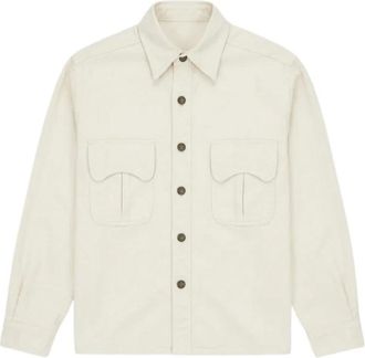 Fortela Homme, Chemises, Beige, Taille: L Kenny 2.0 Overshirt