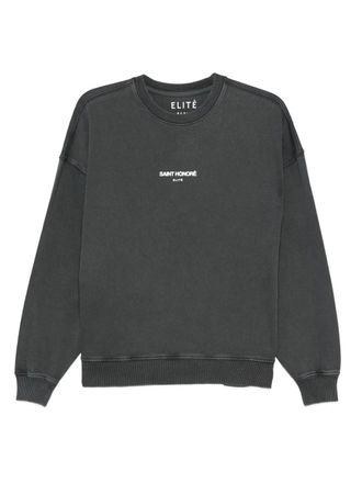 Elite sweat à broderies - Gris