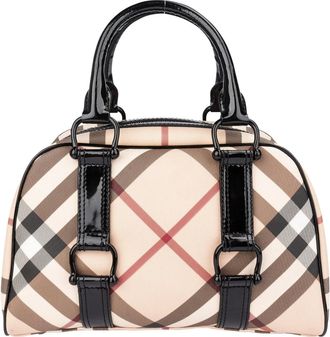 Burberry Crossbody Bags - Burberry Nova-Check Monogram Handbag - Gr. unisize - in Beige - f&uuml;r Damen