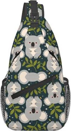 Generic Antivol Sacoche Homme Bandouliere Dessin anim&eacute; mignon de koala Sacs &agrave; Bandouli&egrave;re Multifonction Sac DEpaule pour Camping Voyage Cyclisme