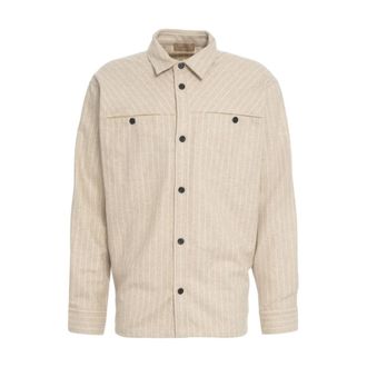 Rue De Tokyo Homme, Chemises, Beige, Taille: XL Sheldon Overshirt