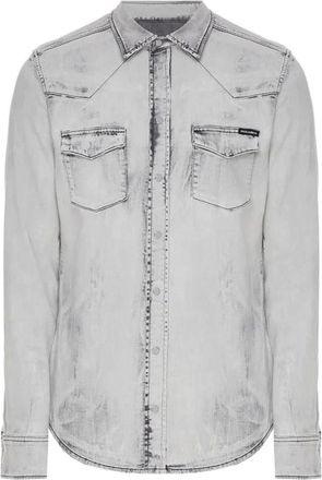 Dolce & Gabbana Homme, Chemises, Gris, Taille: M Chemise en jean
