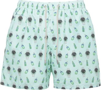 Saint Barth Homme, Maillots de bain, Multicolore, Taille: M Lighting Micro Fantasy Swim Trunks