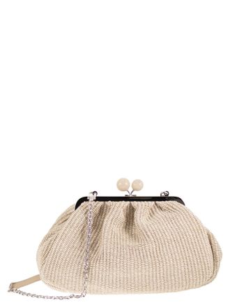 Max Mara Weekend Maxmara Wkafortuna Pasticcino Sac Moyen Effet Raphia
