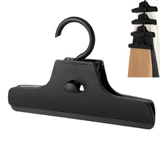 Generic Rockst&uuml;tze mit Clips - Anti-Mark-Aufh&auml;ngung, verst&auml;rkte Griffe, robuster Chromrahmen, praktischer Drehhaken, Textilaufbewahrungszubeh&ouml;r | Schrank Schl