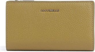 Coccinelle Femme, Accessoires, Vert, Taille: ONE Size Metallic Soft Medium Wallet