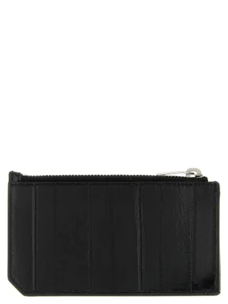 Saint Laurent Tiny Cassandre Card Case - Black