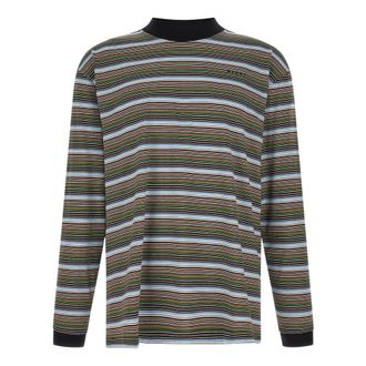 Marni Gestreiftes Langarm-T-Shirt aus Baumwolle - - Tops - Herren - Mehrfarbig - L