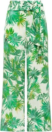 Maliparmi Maliparmi, Femme, Pantalons, Vert, Taille: 40 FR Pantalon Jungle Botanique
