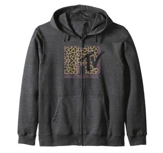 Giesswein Classic Leopard Print Bold Logo Kapuzenjacke