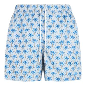 Fedeli Homme, Maillots de bain, Multicolore, Taille: 2XL Palm-Print Swim Shorts