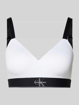 Calvin Klein Underwear Slim Fit Bralette mit Logo-Stitching