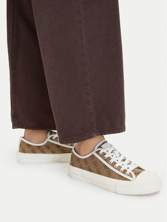 Guess Sneakers aus Stoff FLJCR2 FAL12 Braun