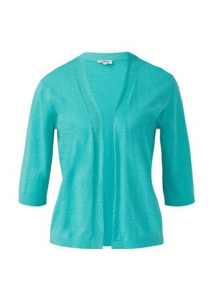 s.Oliver Cardigan Strickjacke Feinstrickcardigan aus Baumwolle mit 3/4-&Auml;rmeln