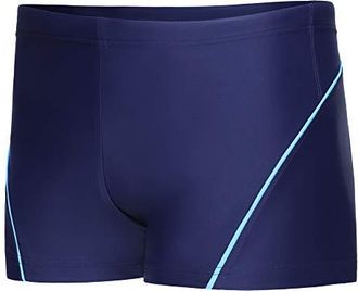Ladeheid Maillot de Bain Boxer Natation Homme LA40-168 (172-Bleu Fonc&eacute;, XXXXXL)