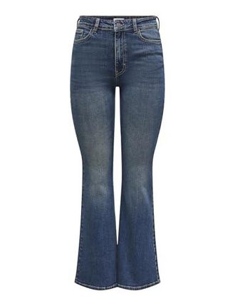 Jacqueline de Yong JdY Kathy Hw Jean &eacute;vas&eacute; DNM, Bleu fonc&eacute; Denim, L / 32L