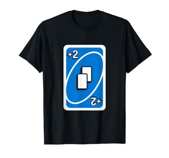 Uno Blue Draw Zwei Karten T-Shirt