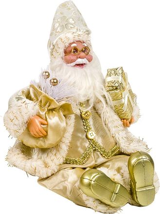 Generico Sitzender Weihnachtsmann - Ergonomische Weihnachts-Puppe mit Tannenzapfen, Spielzeug, traditionelle Figuren, Feiertage f&uuml;r die Dekoration von Partys |